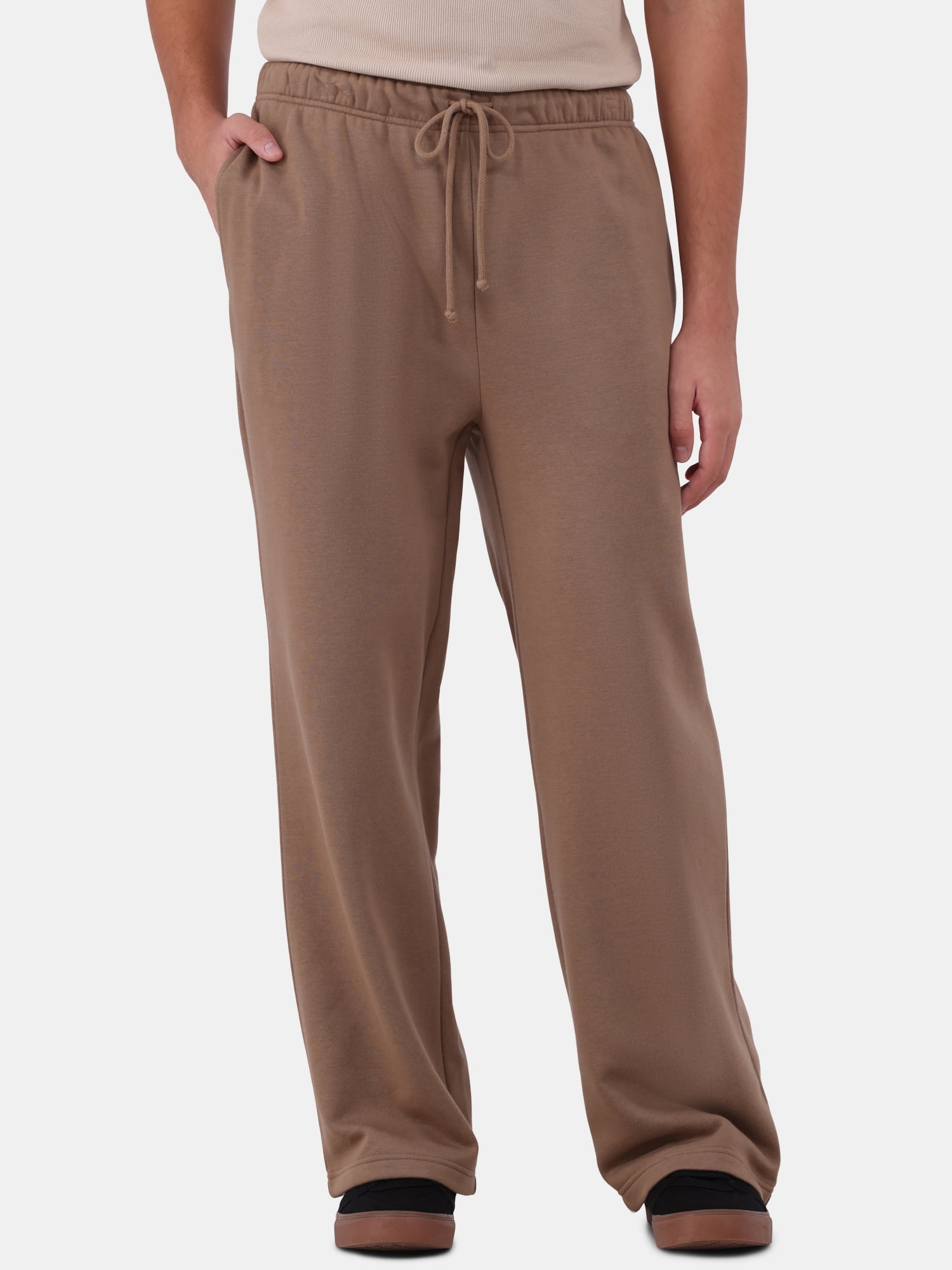 No Boundaries Soft Fleece Vintage Inspired Straight Sweatpants, Men's ...