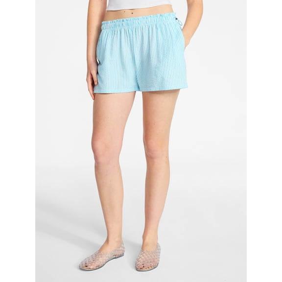 No Boundaries Ruffle Hem Shorts, 2" Inseam, Women's XXS-XXL - Walmart.com