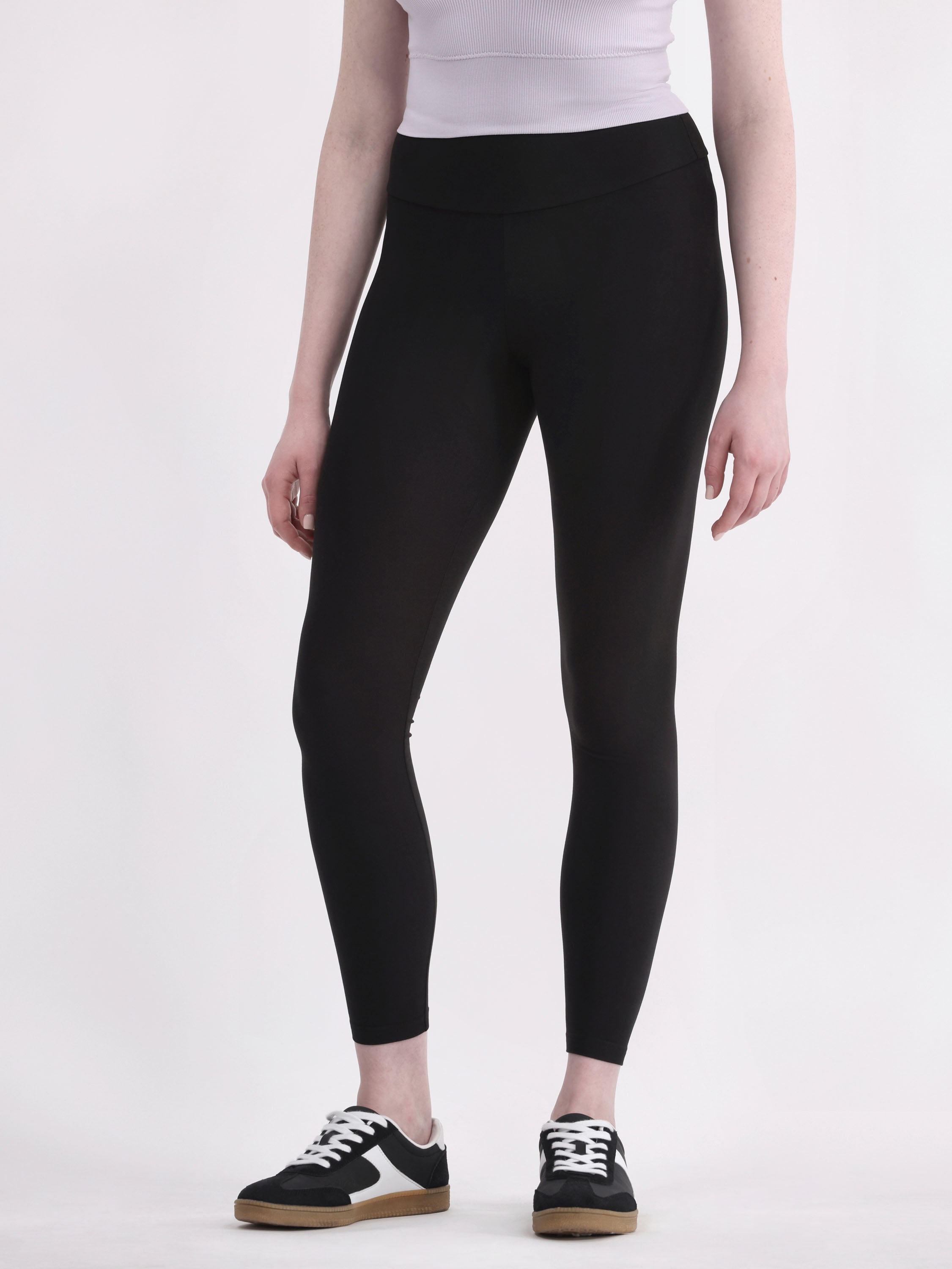 No Boundaries Sueded Ankle Leggings, 27.5”Inseam, 1 or 2-Pack, Women's ...