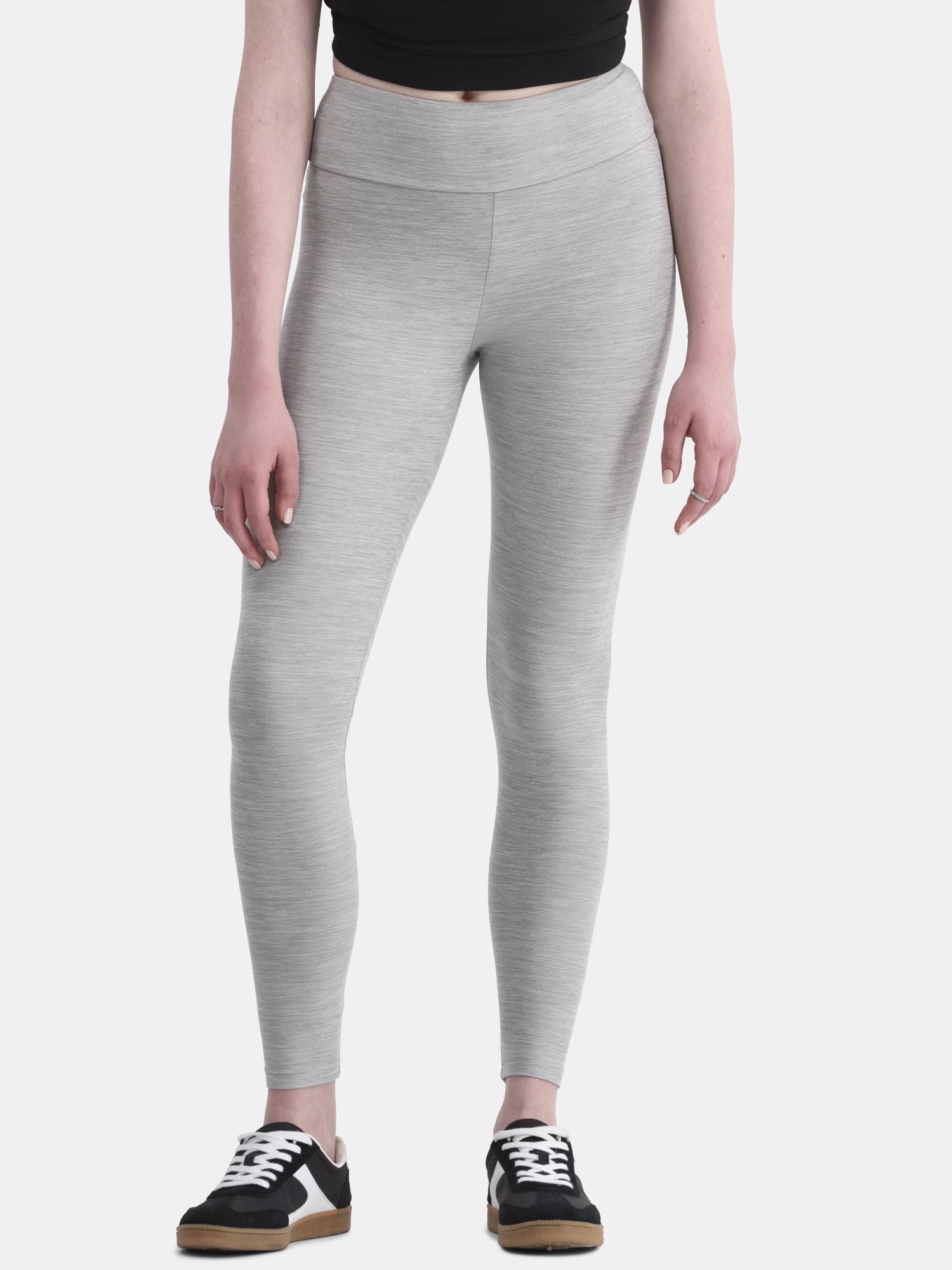 No Boundaries Faux Sueded Ankle Leggings, 27.5”Inseam, 1 or 2-Pack ...