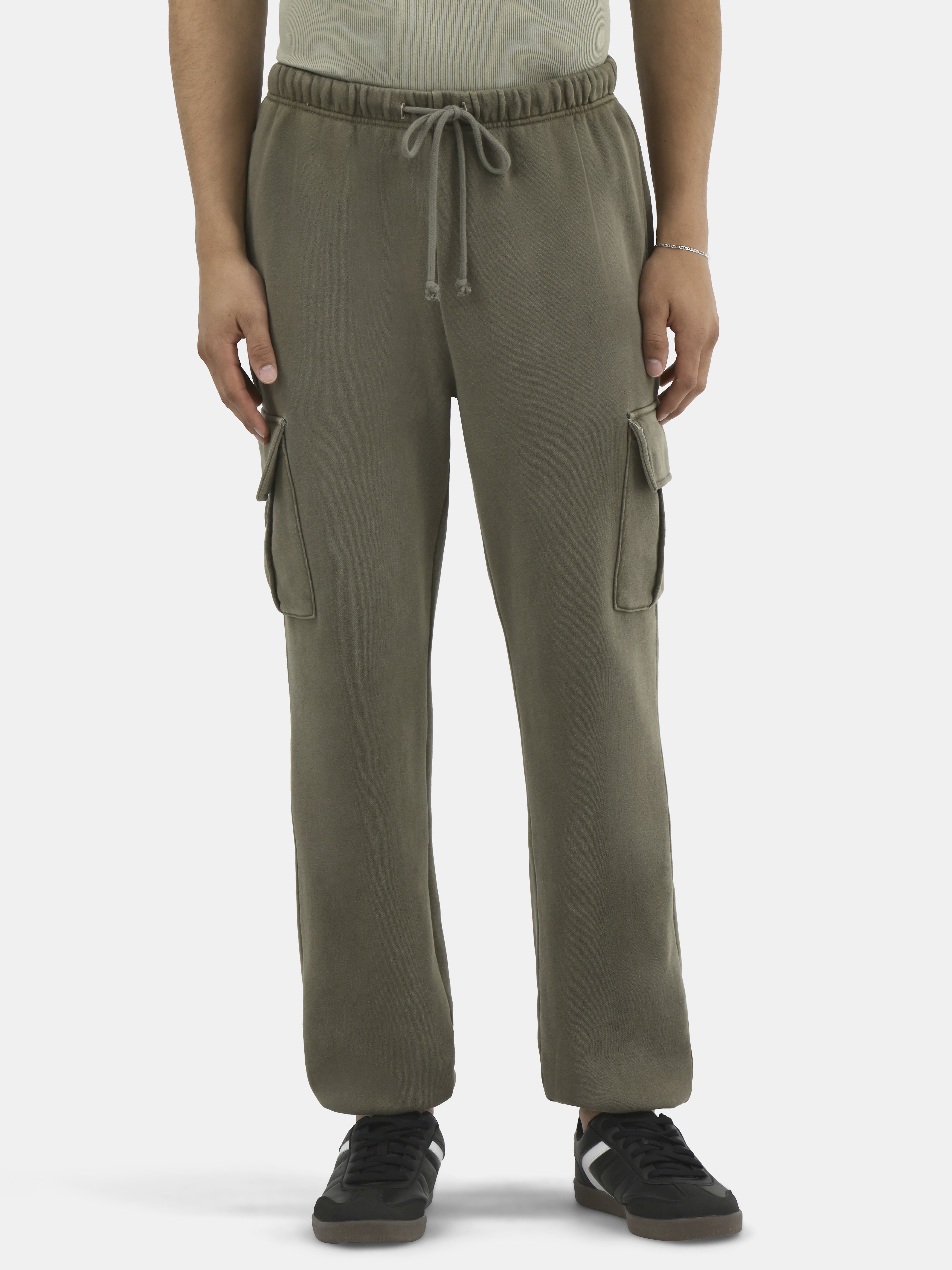 No Boundaries Men's & Big Men's Cargo Jogger Fleece Sweatpants, Sizes XS-5XL - Walmart.com