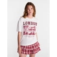 No Boundaries Washed Graphic Boyfriend Tee, Women's XXS-XXL - Walmart.com