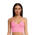No Boundaries Women's Seamless Ribbed Brami, Sizes S-3XL, 2-Way Textured Cami Top - Walmart.com