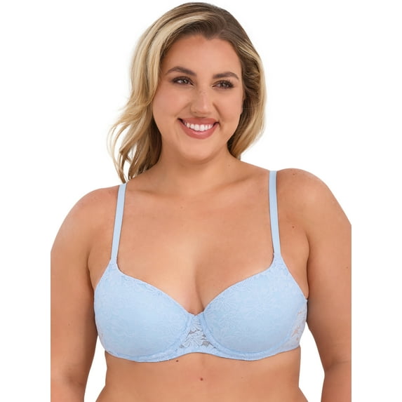 No Boundaries Women's All Over Lace Push Up Bra with Sugarcup, Sizes 34A-40DD - Walmart.com
