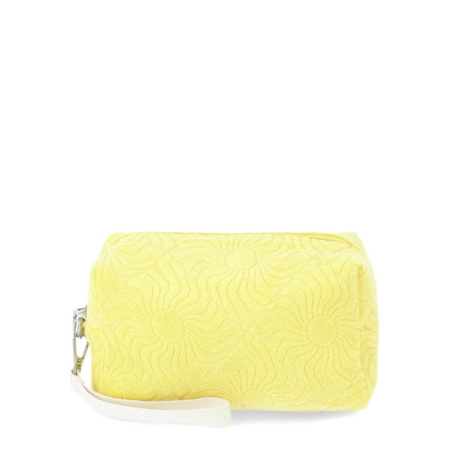 No Boundaries Women's Beach Terry Cloth Pouch, Yellow Sun - Walmart.com