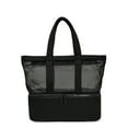 No Boundaries Beach Zip Bottom Tote - Compartments - Walmart.com