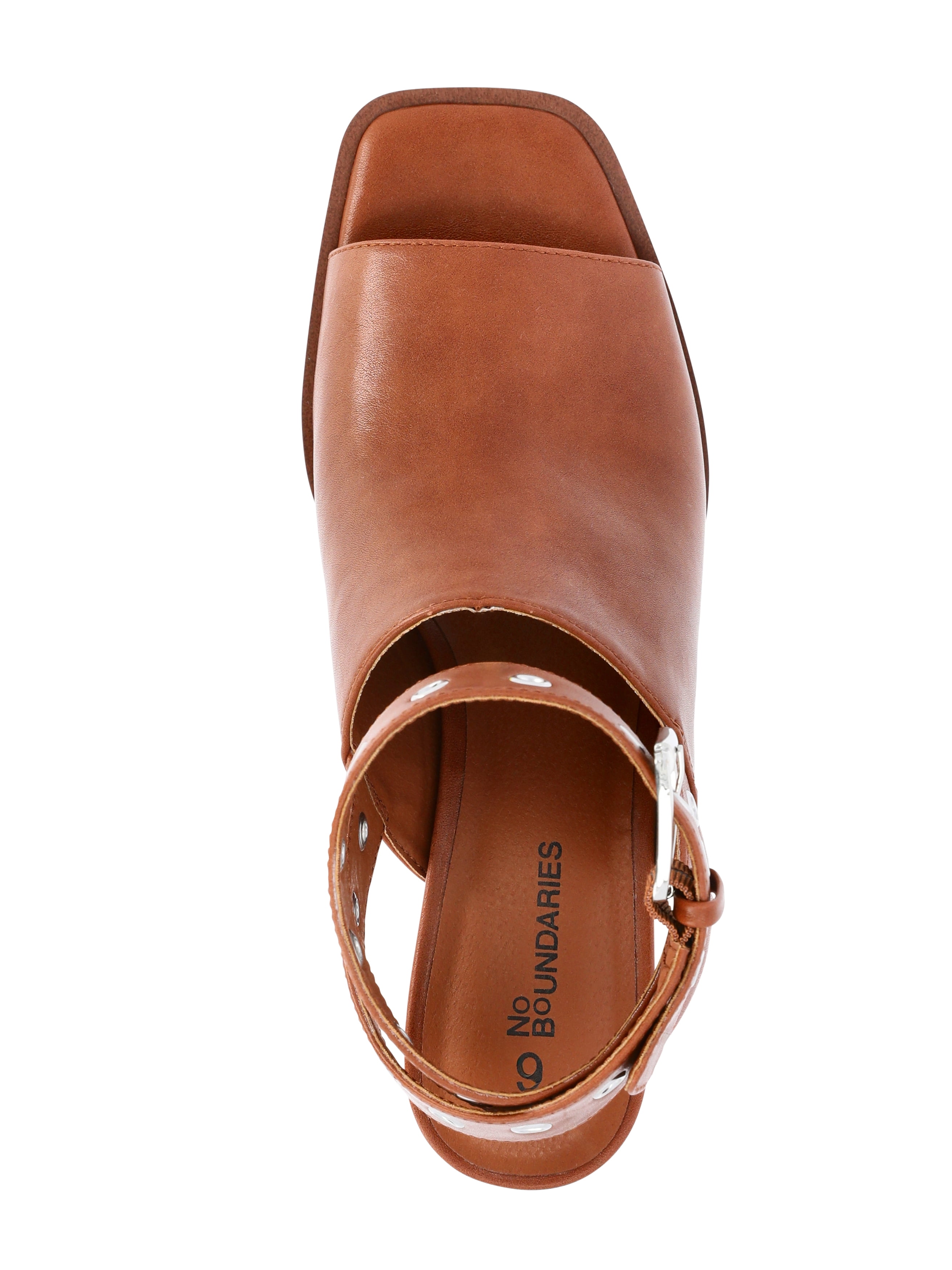 No Boundaries Buckle Sandal Block Heels, Women's - Walmart.com