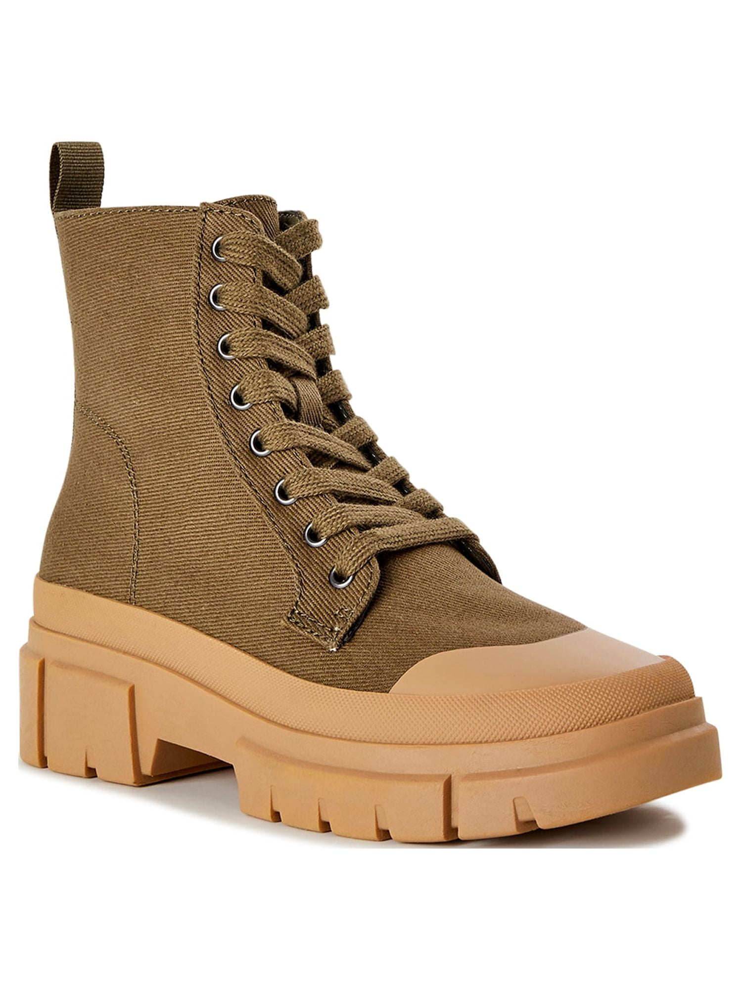 No Boundaries Women's Bump Toe Combat Boots - Walmart.com