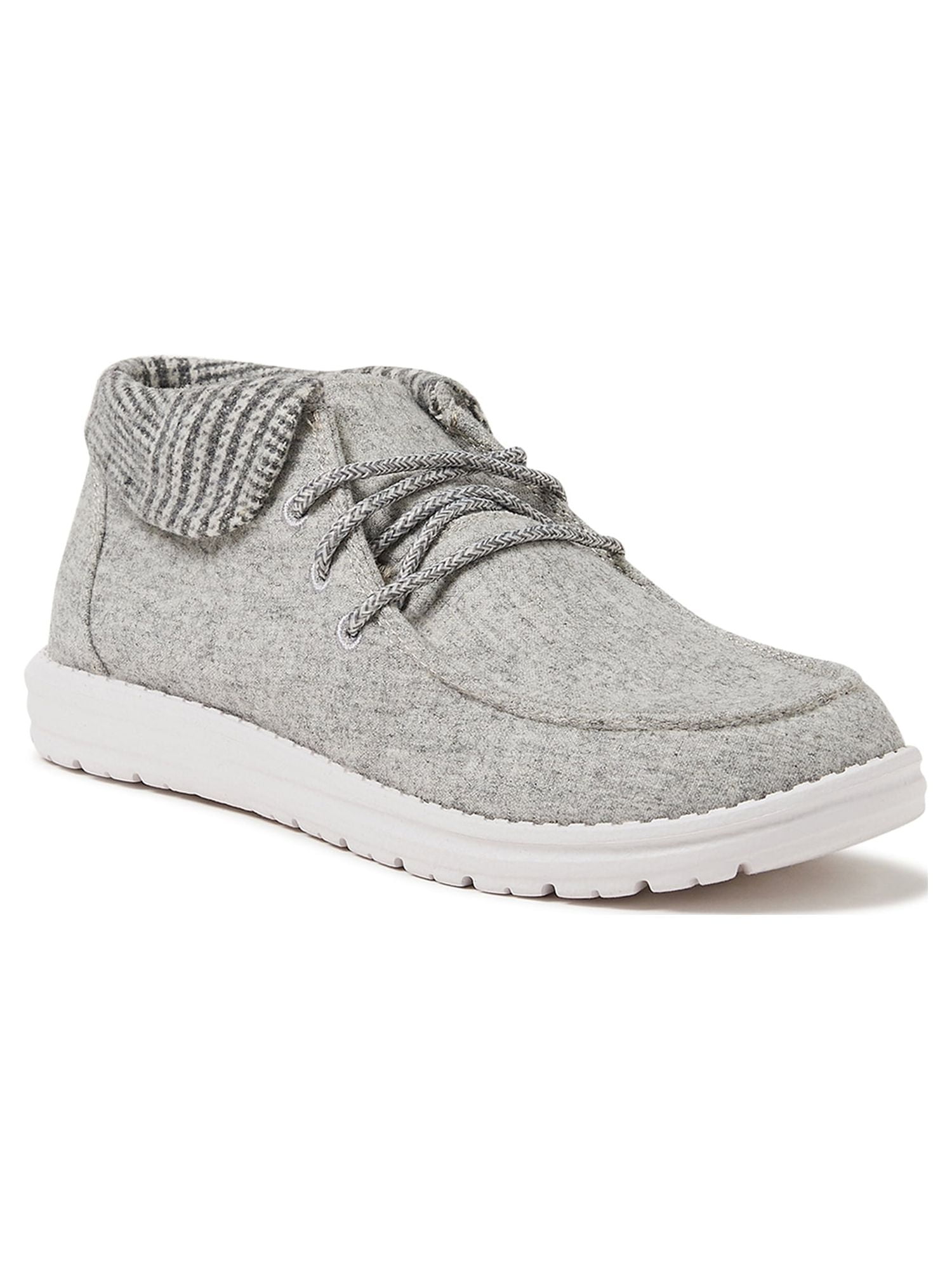 No Boundaries Women's Canvas Loafers with Memory Foam Slip-On Durable ...