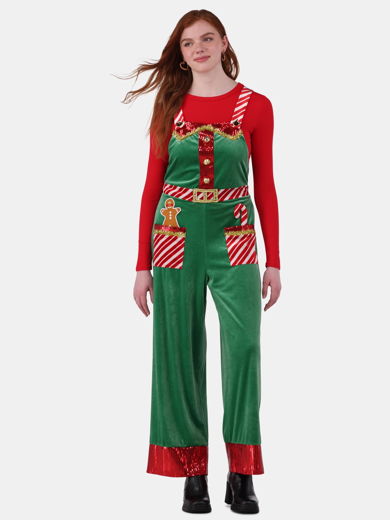 No Boundaries Women's Christmas Jumpsuit - Walmart.com