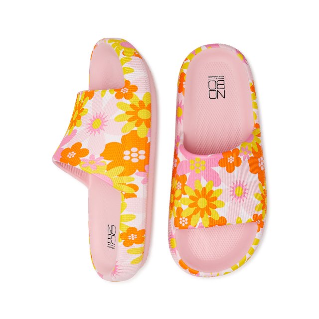 No Boundaries Women's Comfort Slide Sandals - Walmart.com