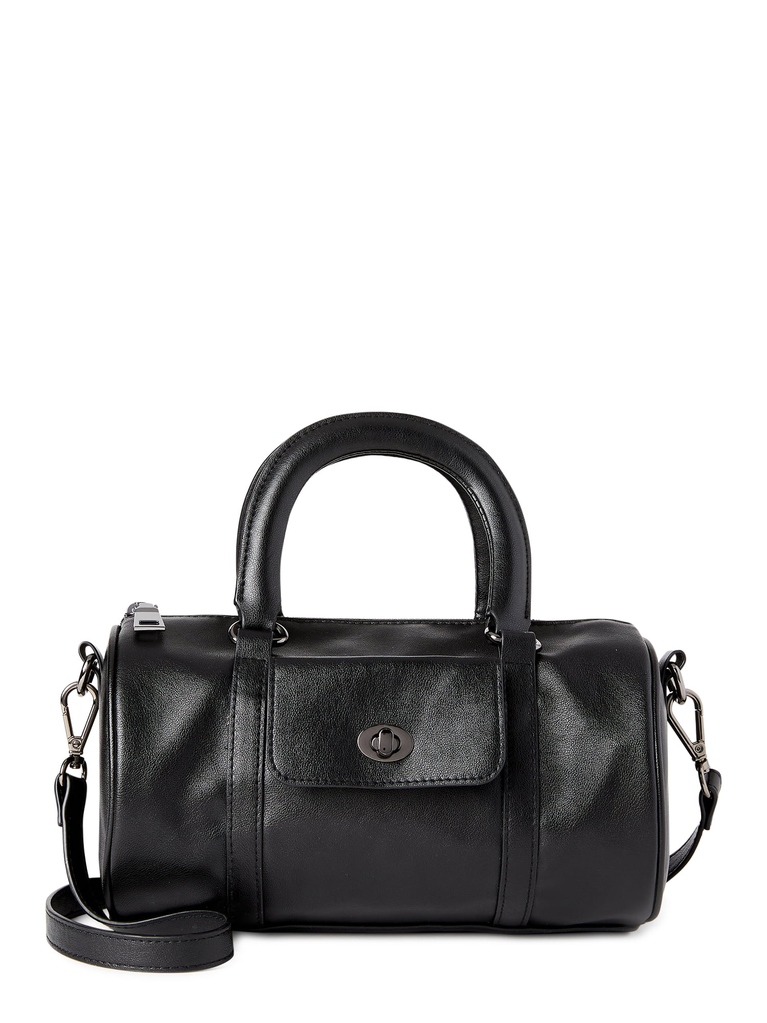 No Boundaries Women's Contemporary Bowler Barrel Bag - Walmart.com
