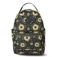 No Boundaries Women's Dome Backpack, Black Sunflower - Walmart.com