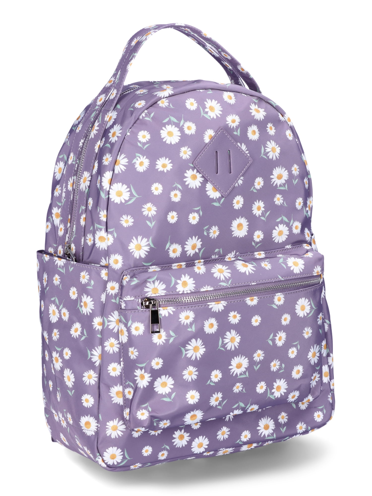 No Boundaries Women's Dome Backpack, Plum Daisy - Walmart.com
