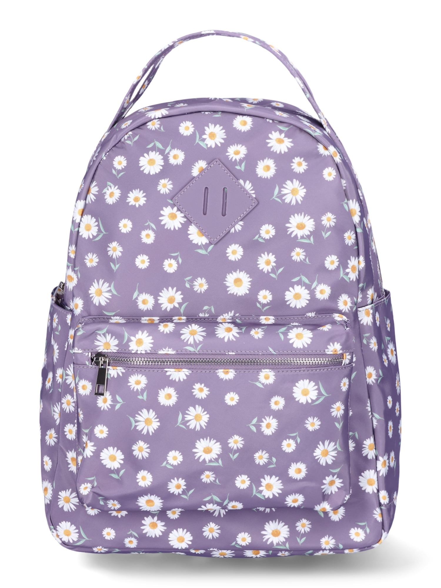 No Boundaries Dome Backpack - Plum Daisy Design - Walmart.com