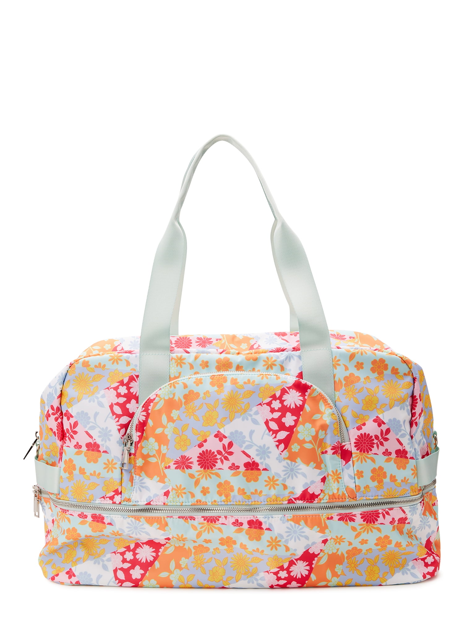 No Boundaries Women's Dome Weekender Duffel Bag, Floral - Walmart.com