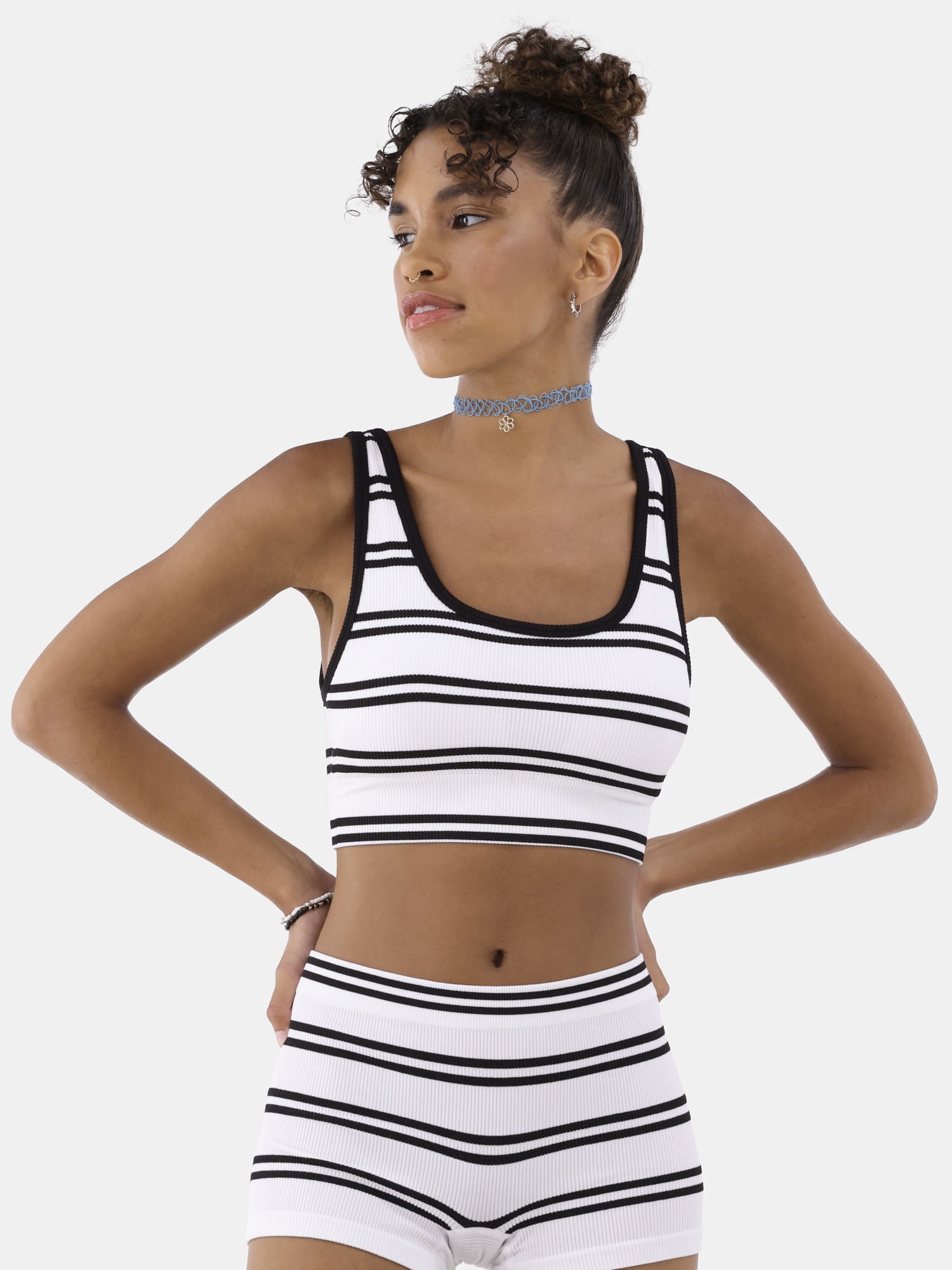 No Boundaries Double Scoop Seamless Bra, Women’s and Women’s Plus ...