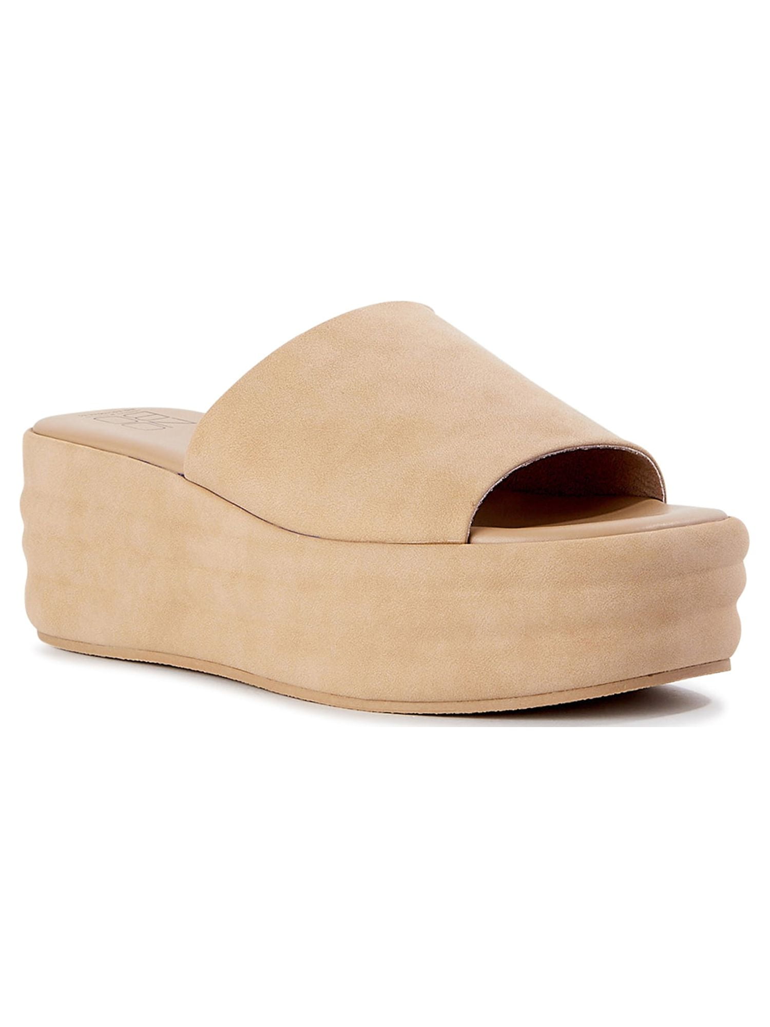No Boundaries Women's Flatform Wedge Sandals - Wide Width Available ...
