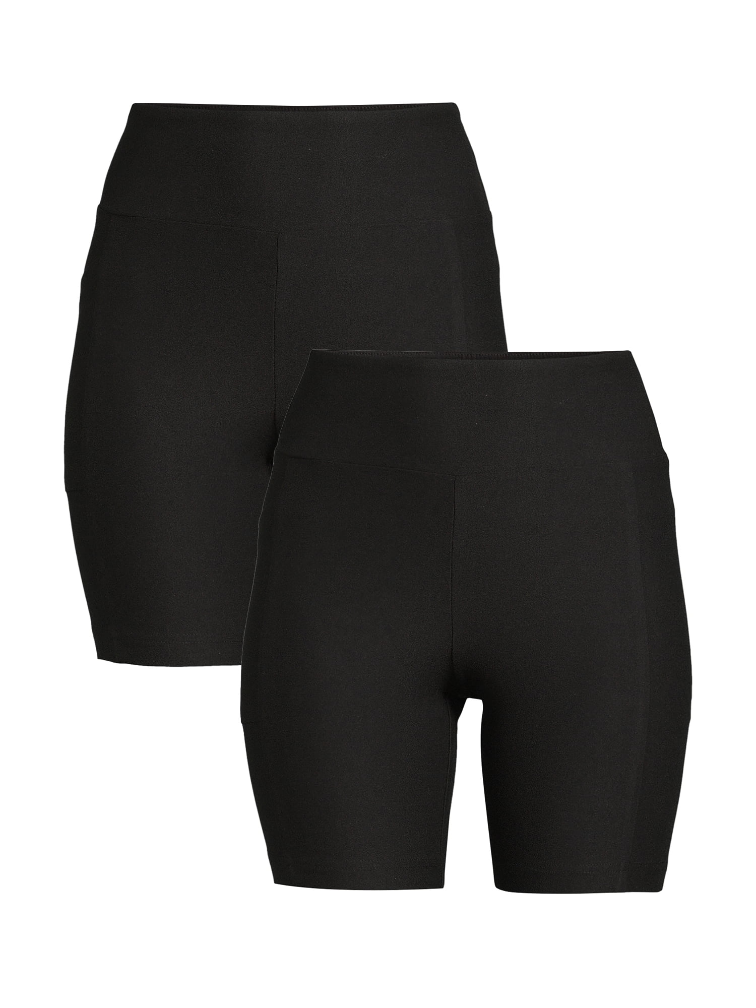 No Boundaries Women's Juniors High Rise Bike Shorts, 2 Pack, Sizes XS-XXXL - Walmart.com