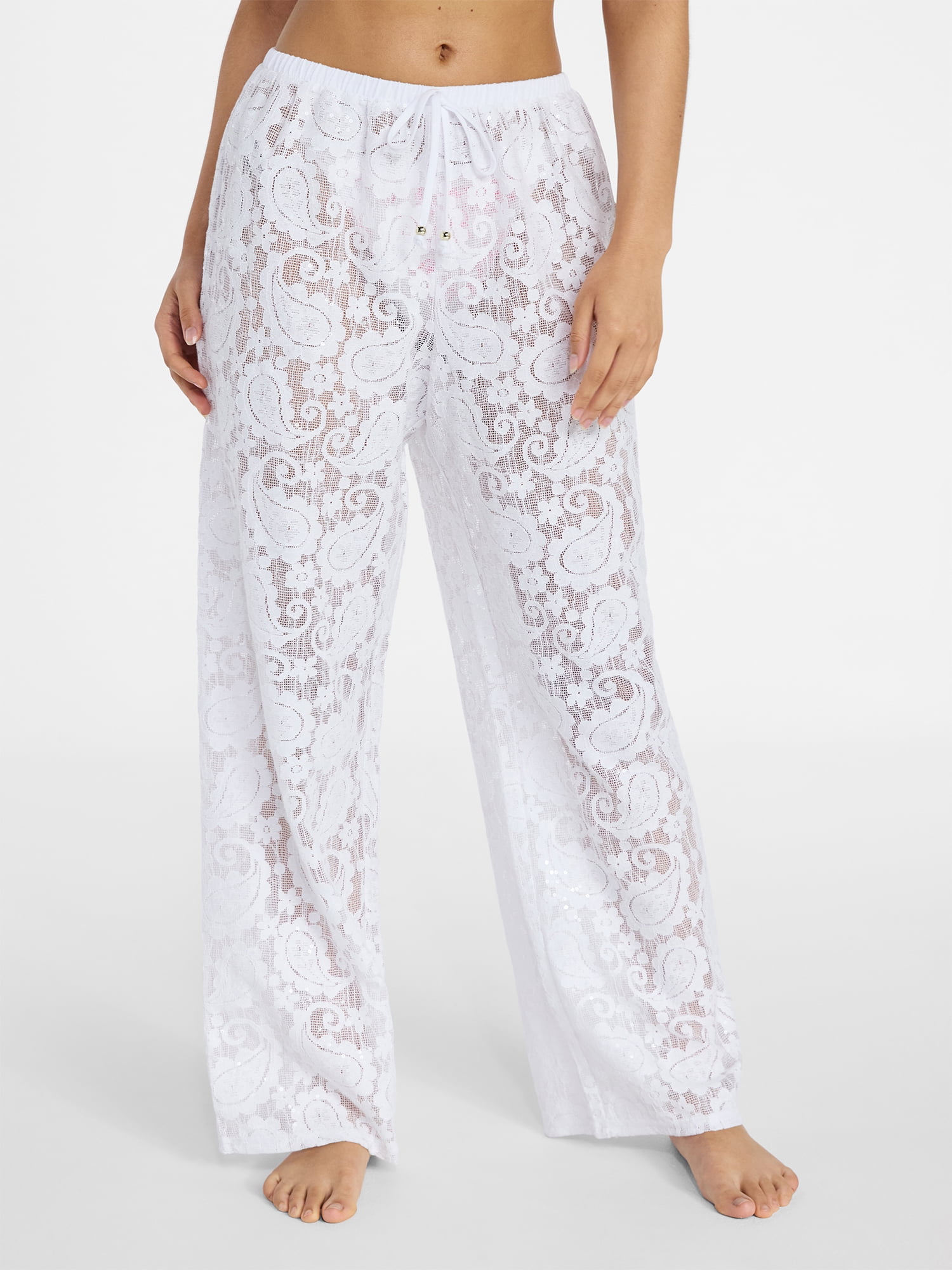 No Boundaries Lace Pants Swim Coverup, Women’s XXS-XXL - Walmart.com