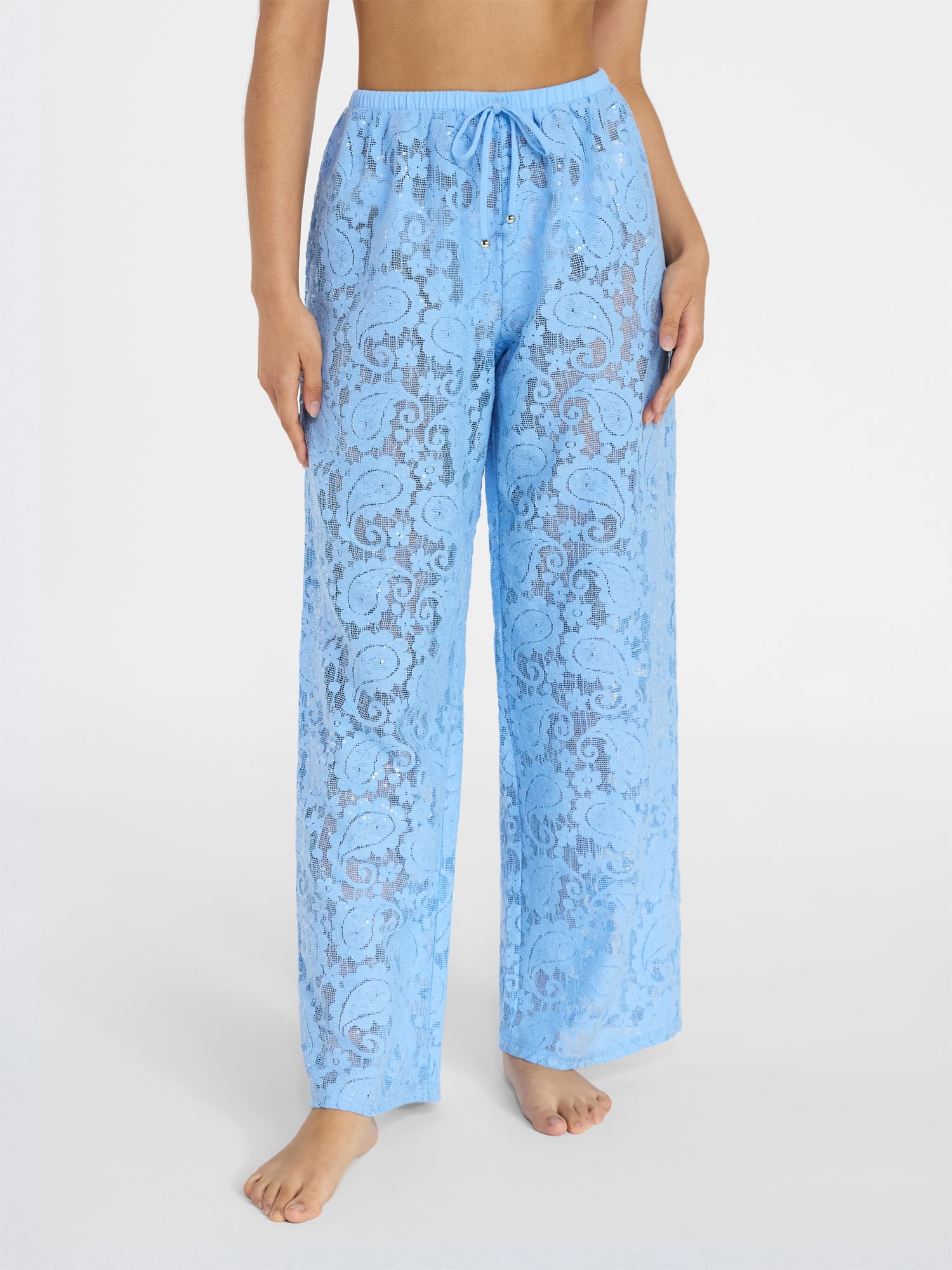 No Boundaries Lace Pants Swim Coverup, Women’s XXS-XXL - Walmart.com
