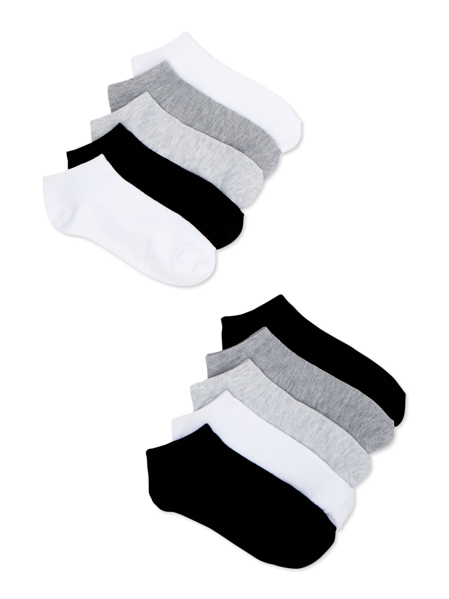 No Boundaries Women's Low-Cut Socks, 10-Pack, Shoe Sizes 4-10 - Walmart.com