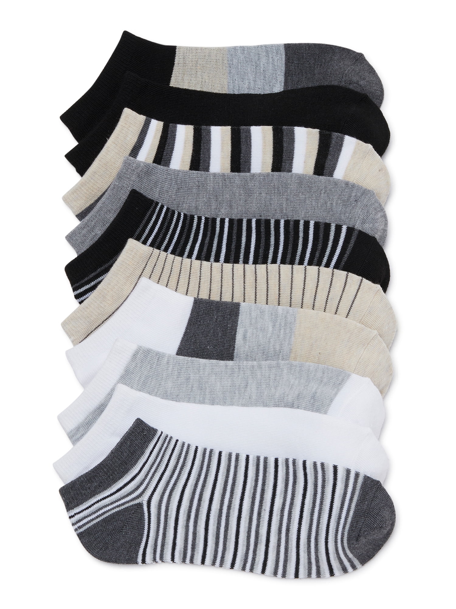 No Boundaries Low-Cut Socks, 10-Pack - Soft & Breathable - Walmart.com