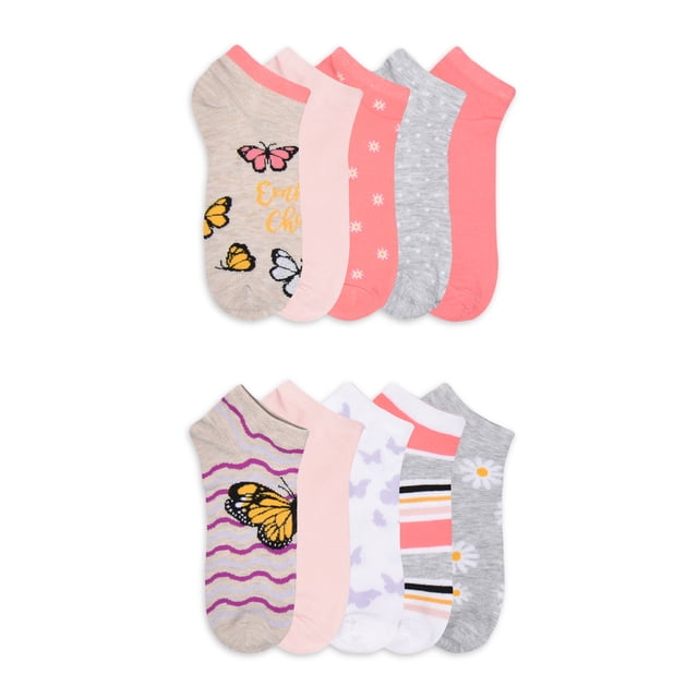 No Boundaries Women's Low-Cut Socks, 10-Pack, Sizes 4-10 - Walmart.com