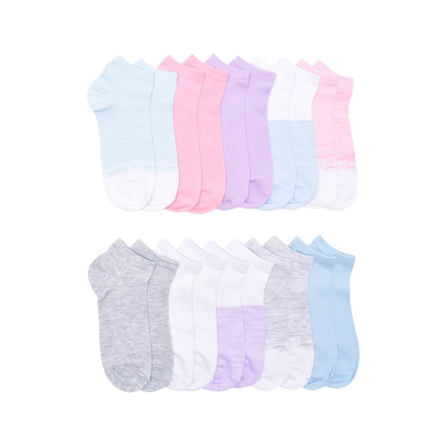 No Boundaries Women's Low-Cut Socks, 10-Pack, Sock Sizes 4-10 - Walmart.com