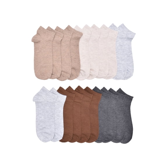 No Boundaries Women's Low-Cut Socks, 10-Pack, Sock Sizes 4-10 - Walmart.com