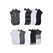 TeeHee Women's Comfy Seamless Toe Topper Liner Socks 5-Pack with Non ...
