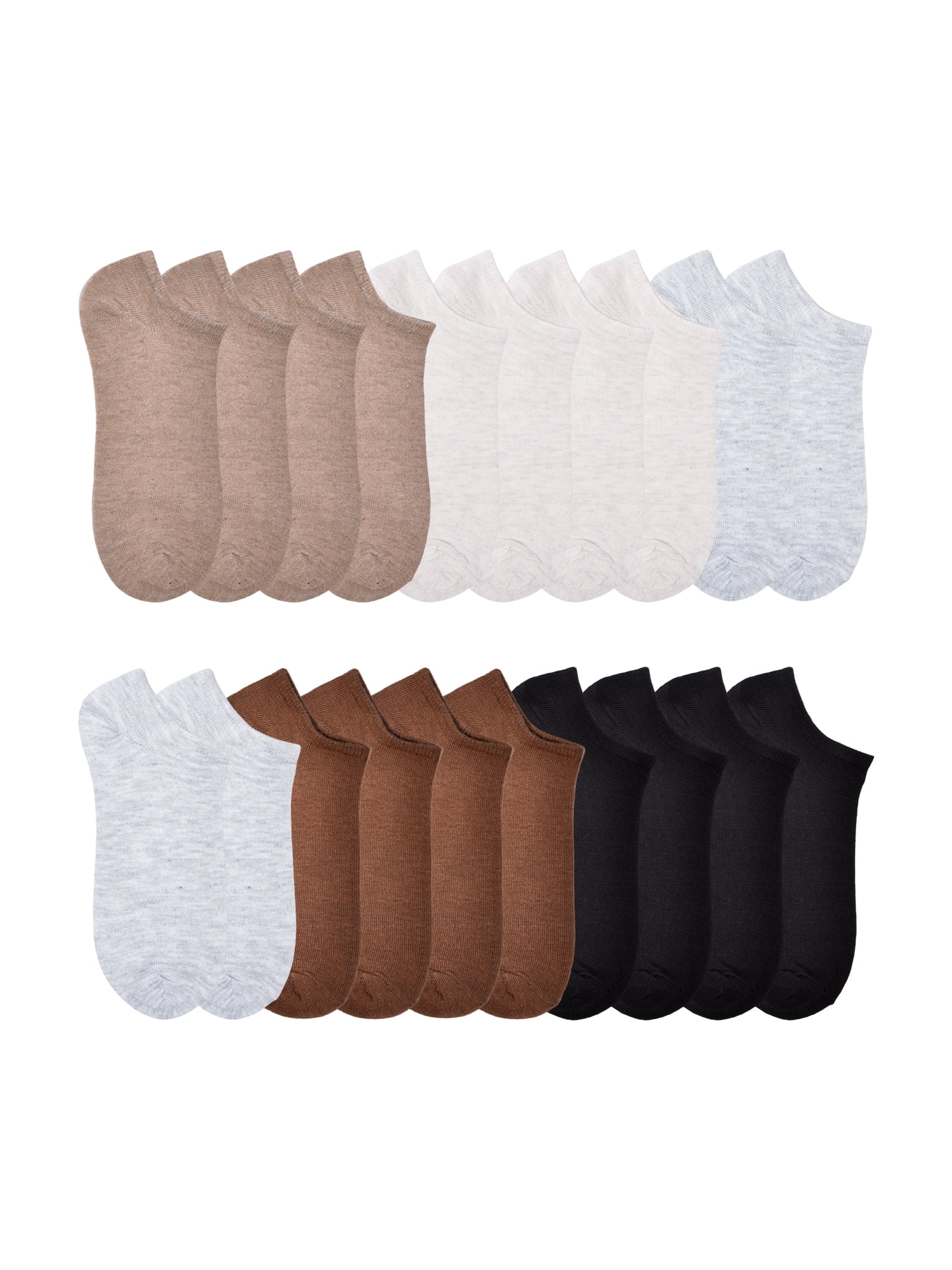 No Boundaries Womens Low-Cut Socks, 20-Pack, Shoe Size 4-10 - Walmart.com