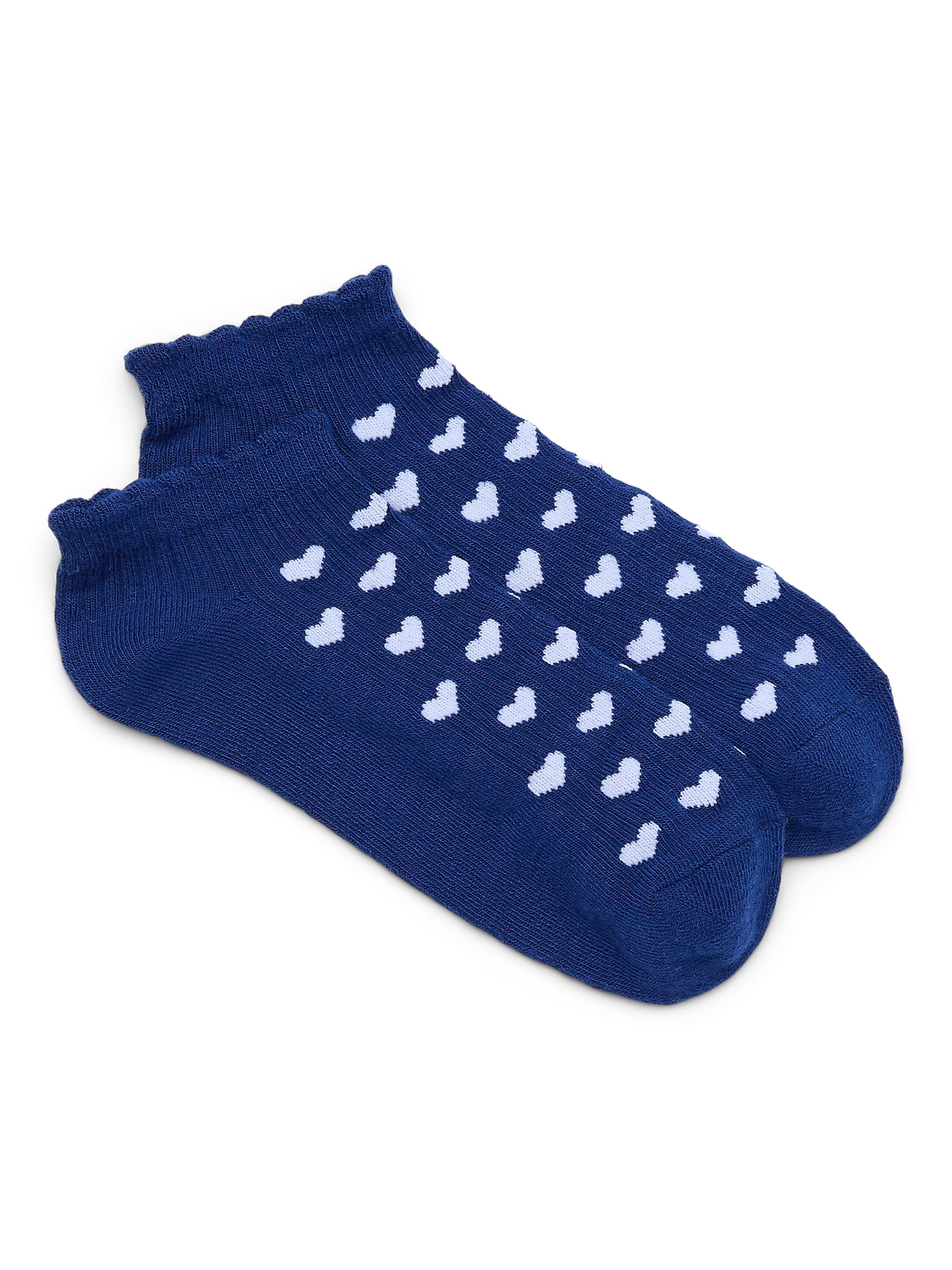 No Boundaries Women's Low Cut Socks with Scallop Welt 1 Pack Size 4-10 ...