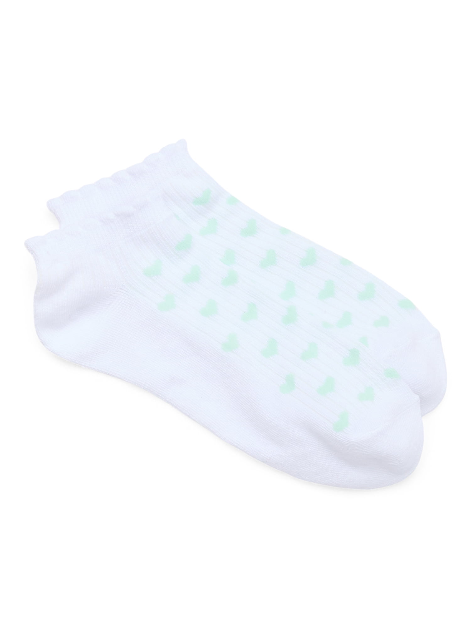 No Boundaries Women's Low Cut Socks with Scallop Welt 1 Pack Size 4-10 ...