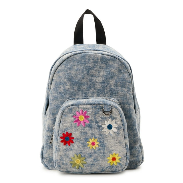 No Boundaries Women's Mini Dome Backpack, Blue Gray - Walmart.com