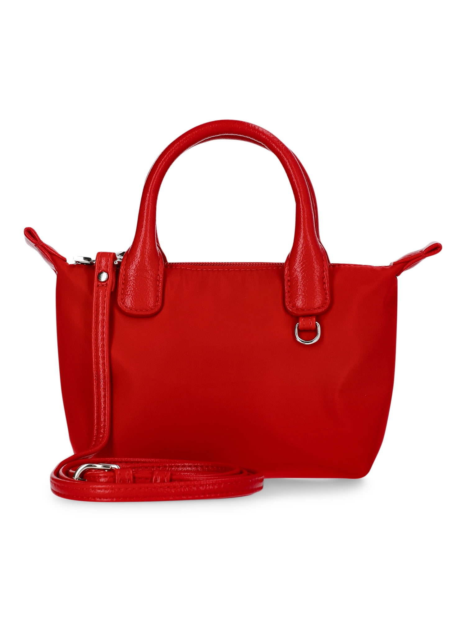No Boundaries Women's Mini Tote Crossbody Bag, Red - Walmart.com