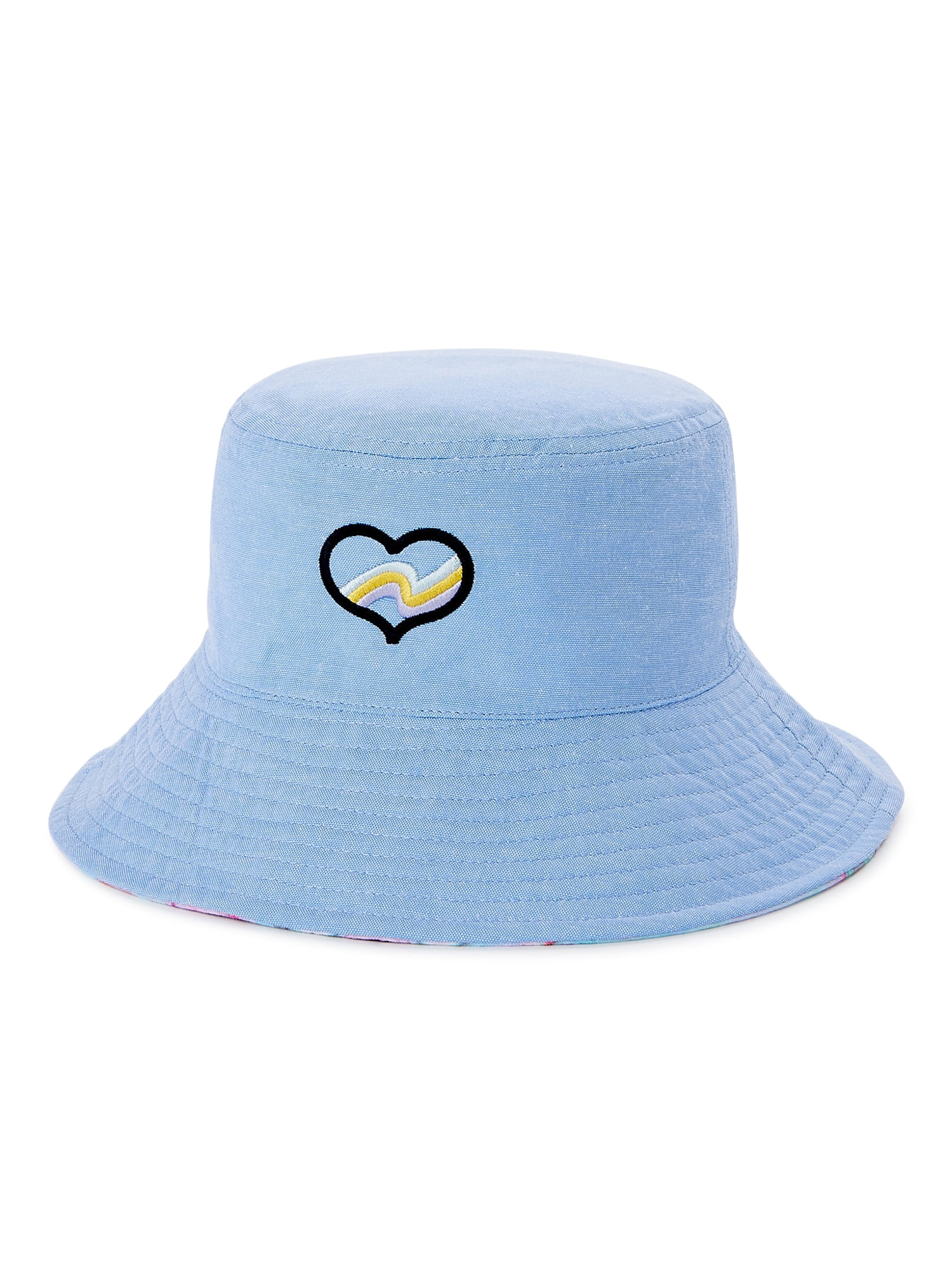 No Boundaries Women's Reversible Bucket Hat - Walmart.com