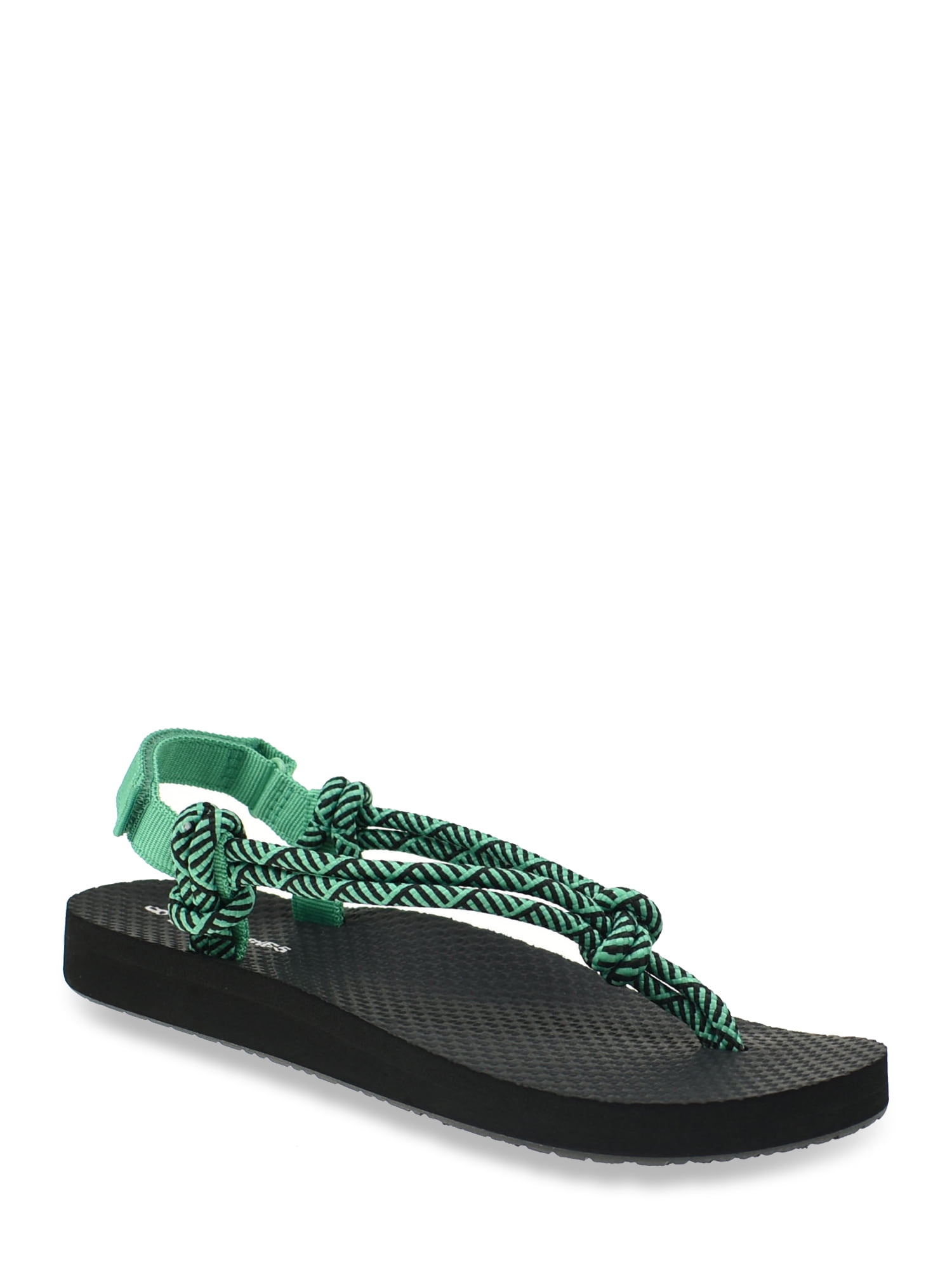 No Boundaries Women's Rope Thong Sandal - Walmart.com