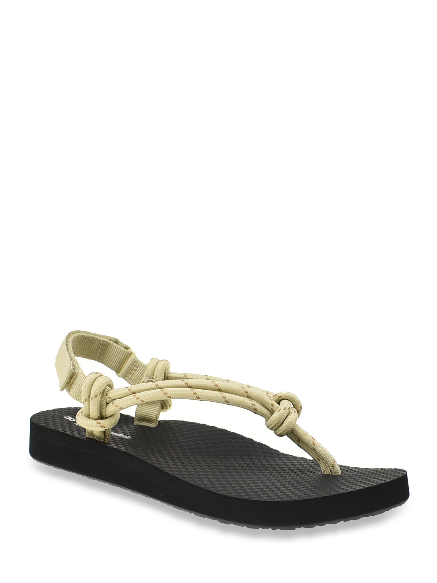 No Boundaries Women's Rope Thong Sandal - Walmart.com