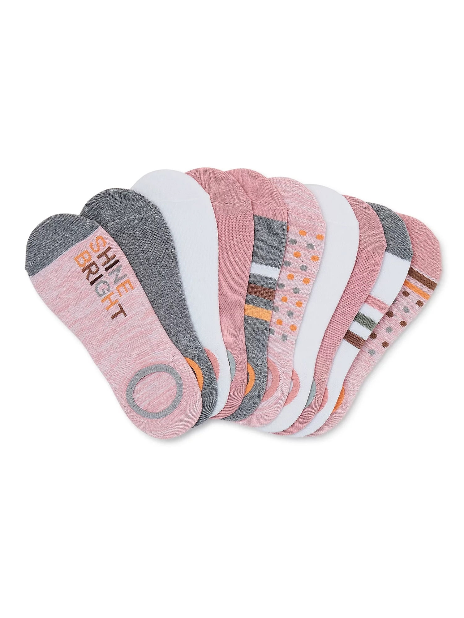 No Boundaries Women's Comfy Fashion Liner Socks 10-Pack Size 4-10 ...