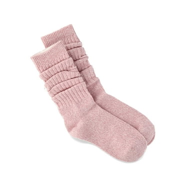 3 Pairs Extra Heavy Cotton Slouch Socks Shoe Size 5 to 10 (Hot Pink ...
