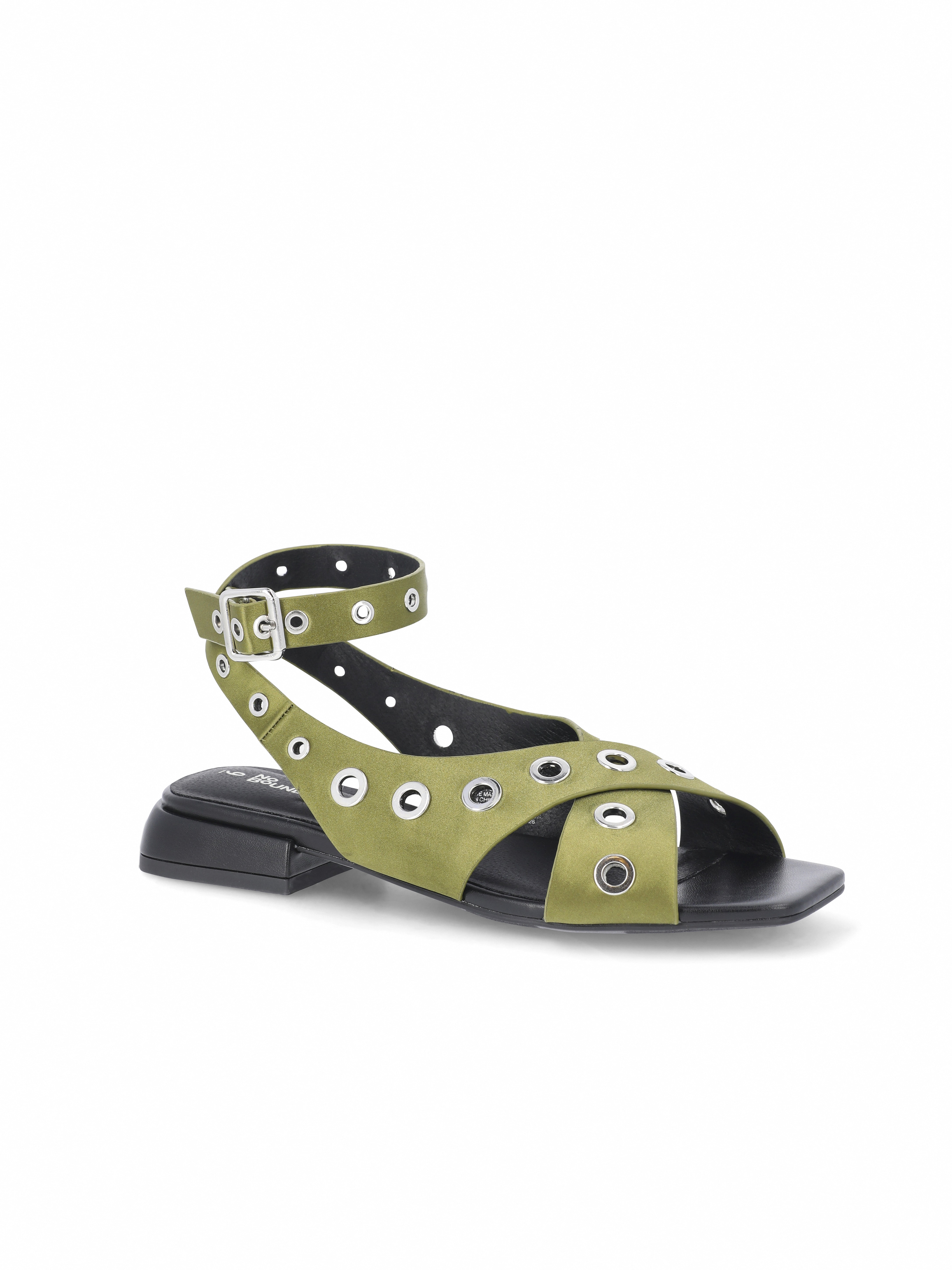 No Boundaries Strappy Grommet Sandals, Women's - Walmart.com