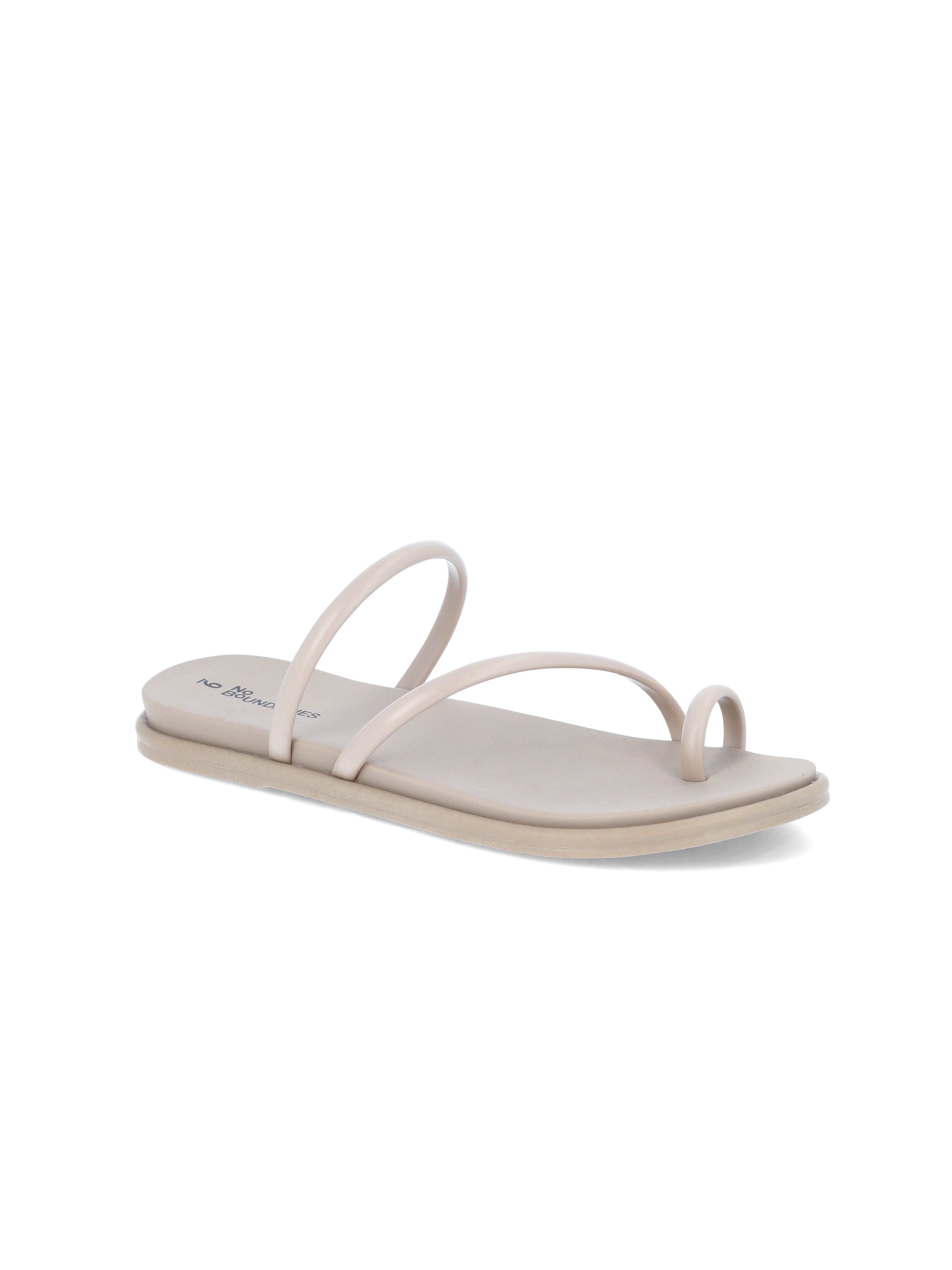No Boundaries Women's Strappy Toe Loop Sandals - Walmart.com