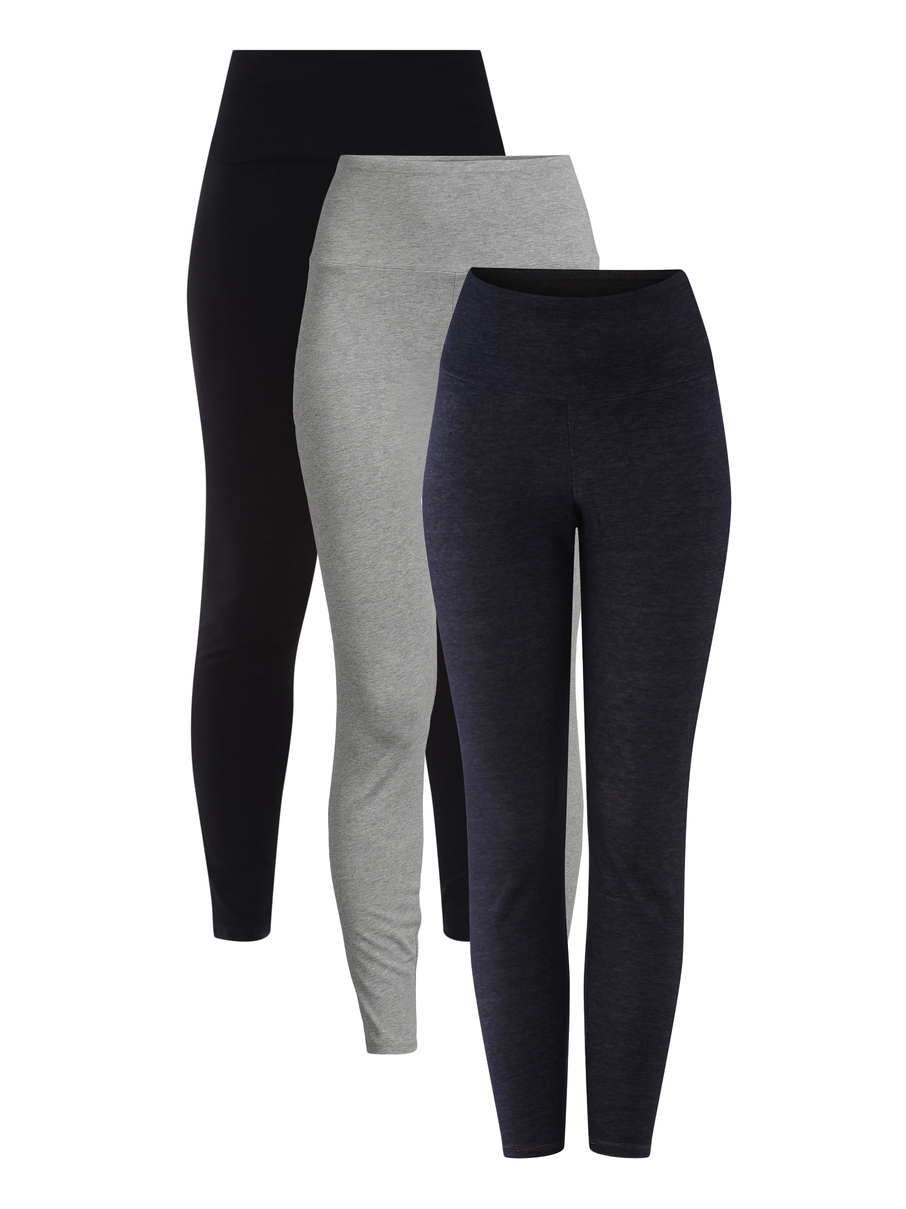 No Boundaries High Rise Leggings, 27” Inseam, 3 Pack, Women’s - Walmart.com