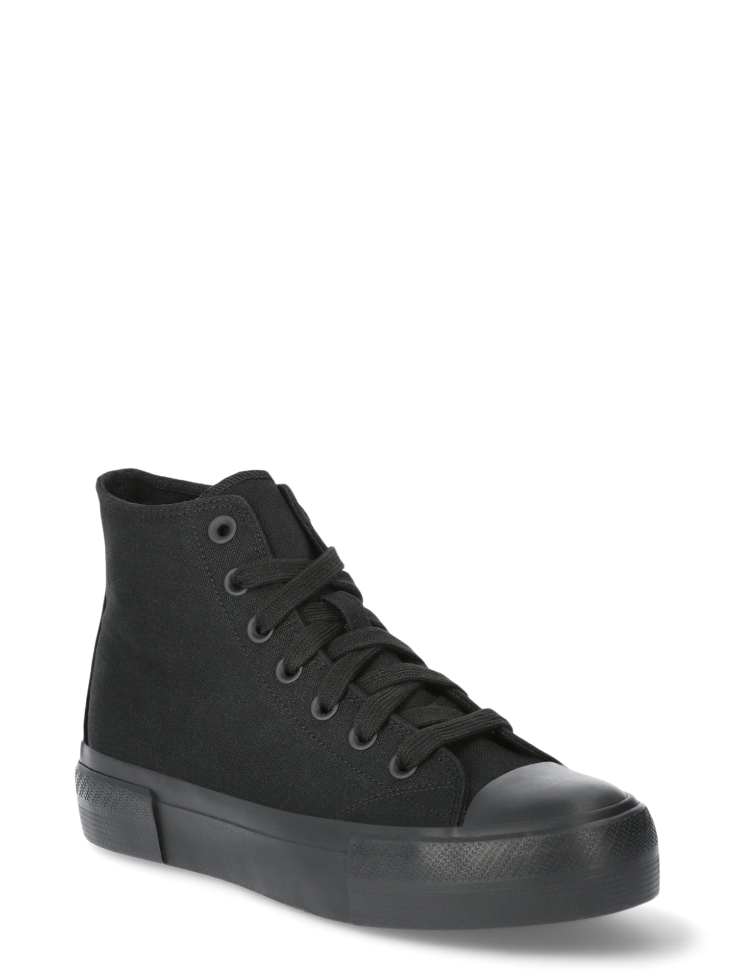No Boundaries Platform Lace Up Hi Top Sneakers, Women's - Walmart.com
