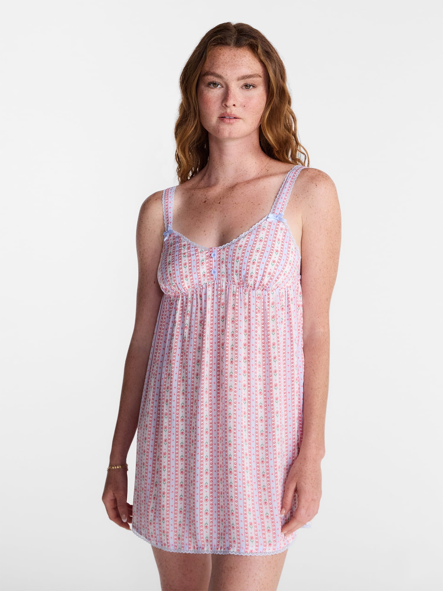 No Boundaries Woven Sleep Dress, Women's XXS-XXL - Walmart.com