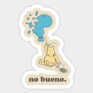 No Bueno When Winnie The Pooh'S Balloon Pops Sticker Phone Decal Water ...