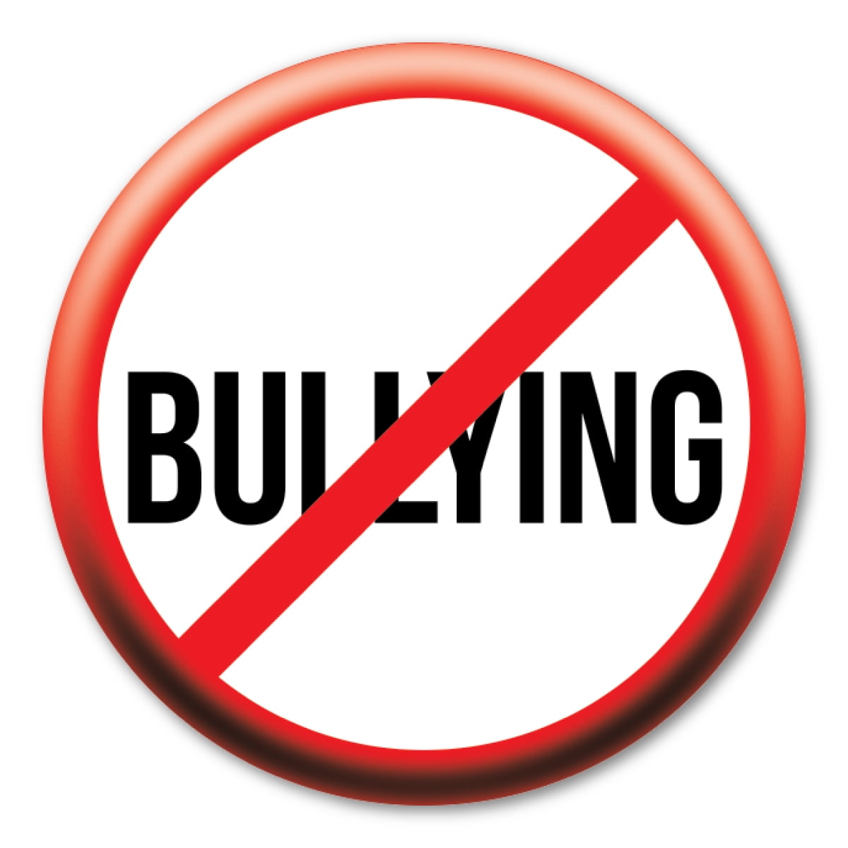 No Bullying Button with Pin Back - Walmart.com