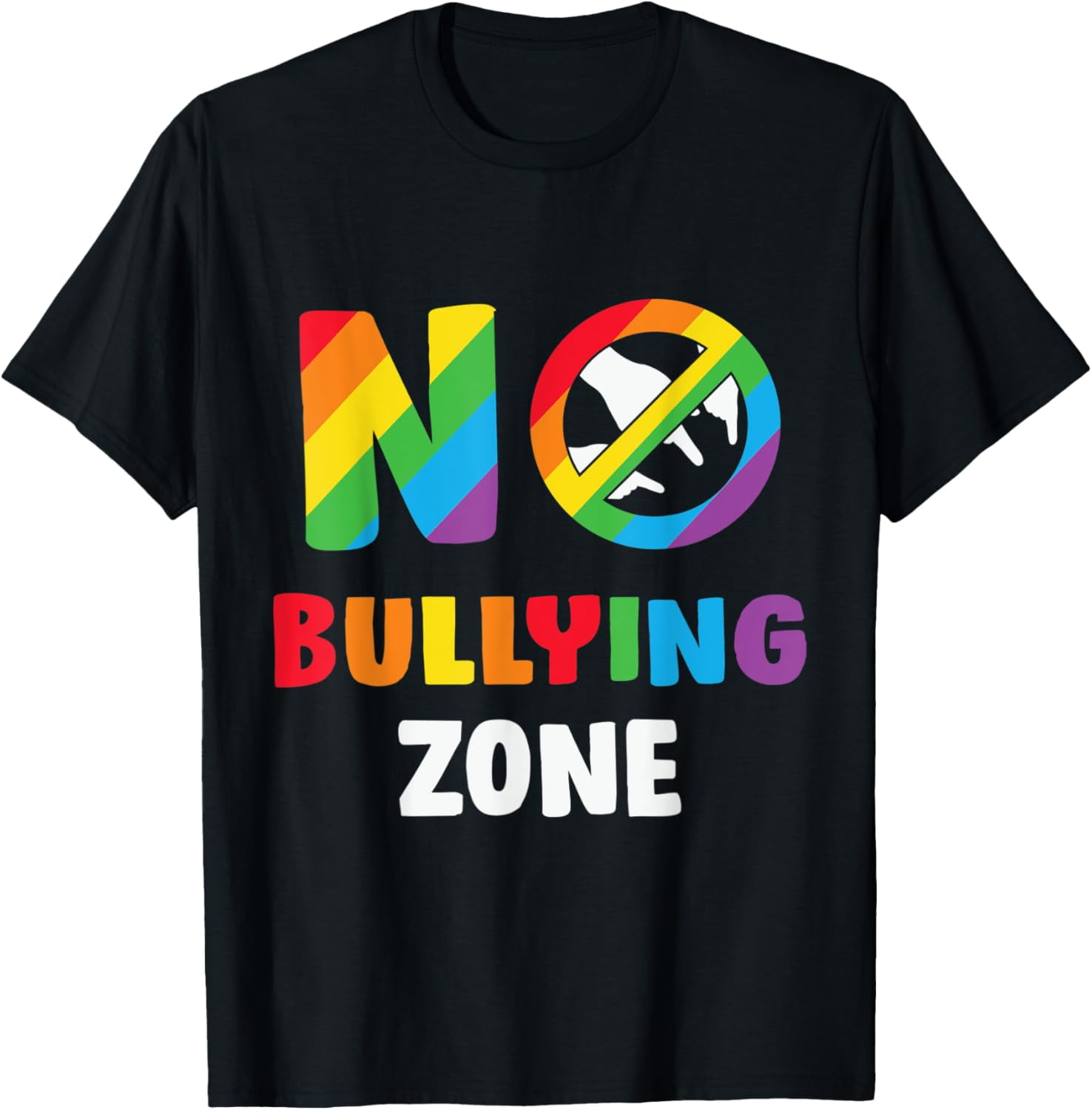 No Bullying Zone Bully Awareness Anti-Violence T-Shirt - Walmart.com