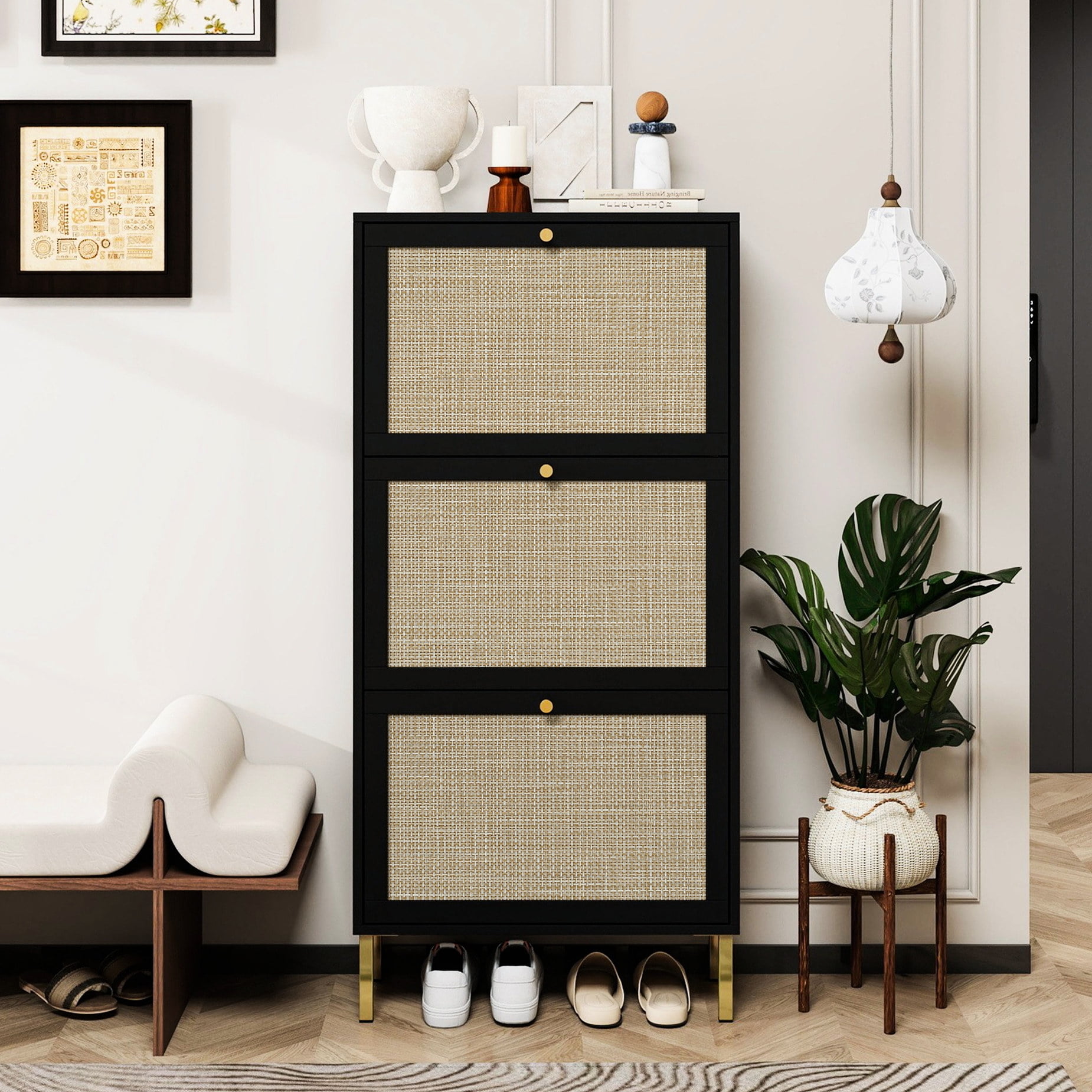 No Burr Rattan, Double Compartments in Each Layer - Appropriate for ...